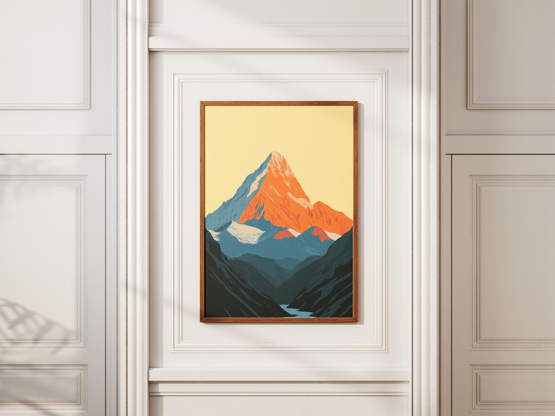 Peruvian Andes Mountain Range Poster Huascarn National Park Print ...