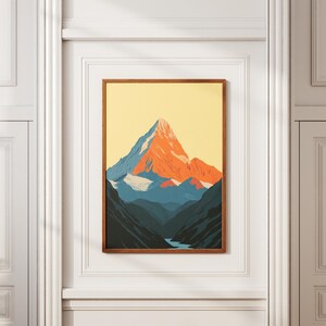 Peruvian Andes Mountain Range Poster Huascarn National Park Print ...