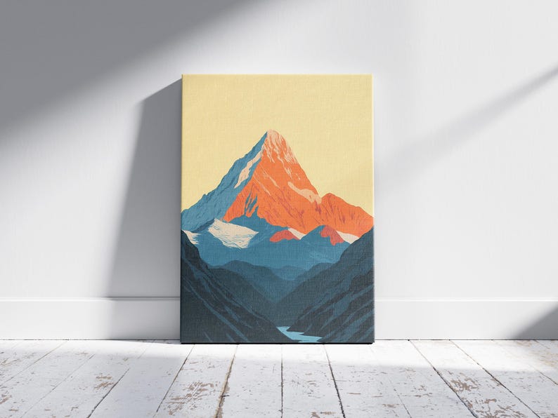 Peruvian Andes Mountain Range Poster Huascarn National Park Print ...