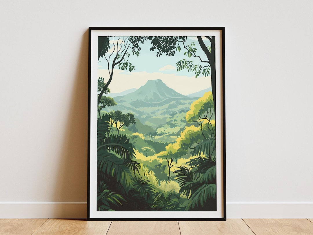 Mount Nimba Strict Nature Reserve Ivory Coast Poster African Landscape ...
