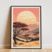 Kenya Great Rift Valley Sunset Landscape Poster Print African Safari ...