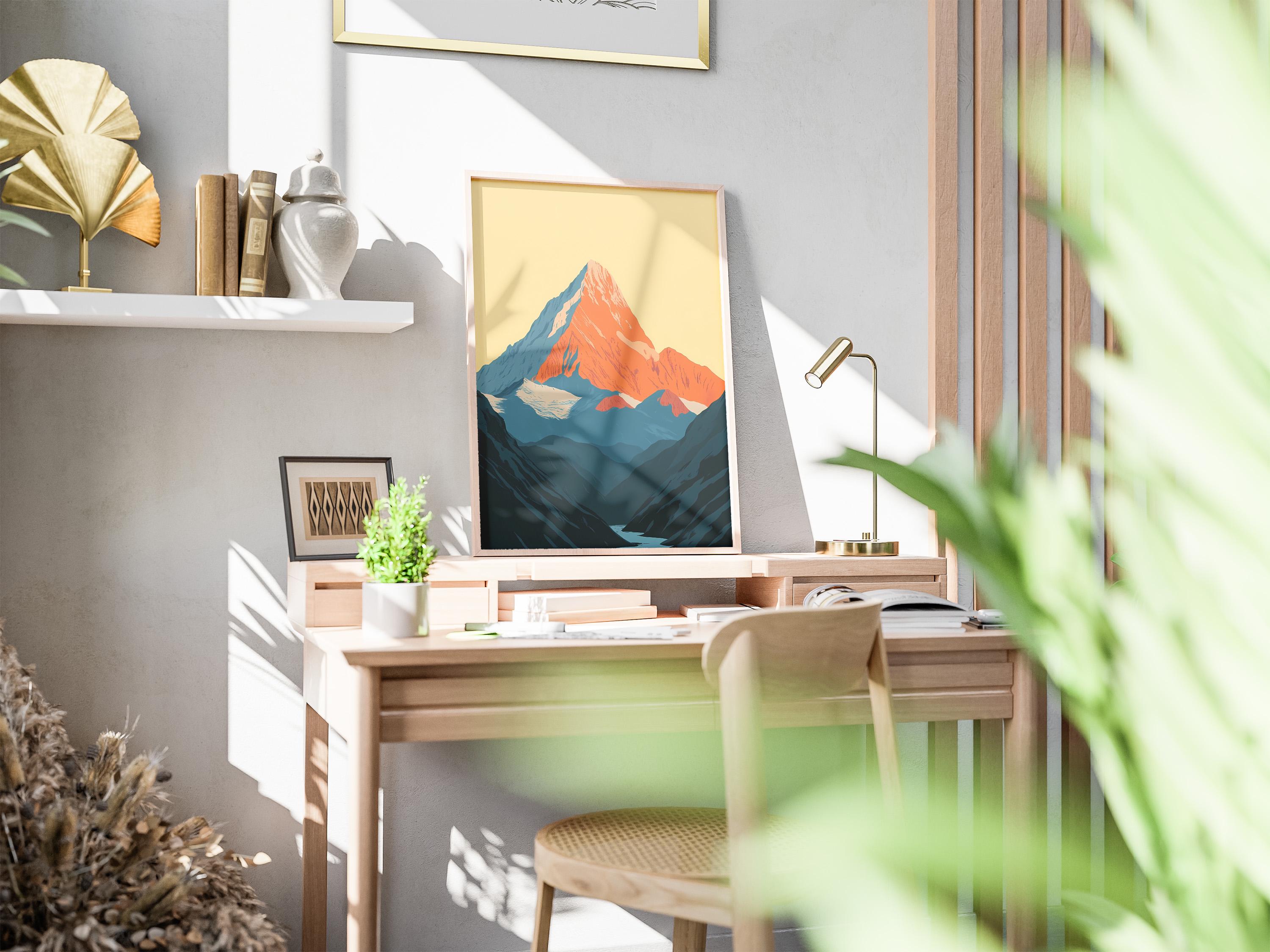 Peruvian Andes Mountain Range Poster Huascarn National Park Print ...