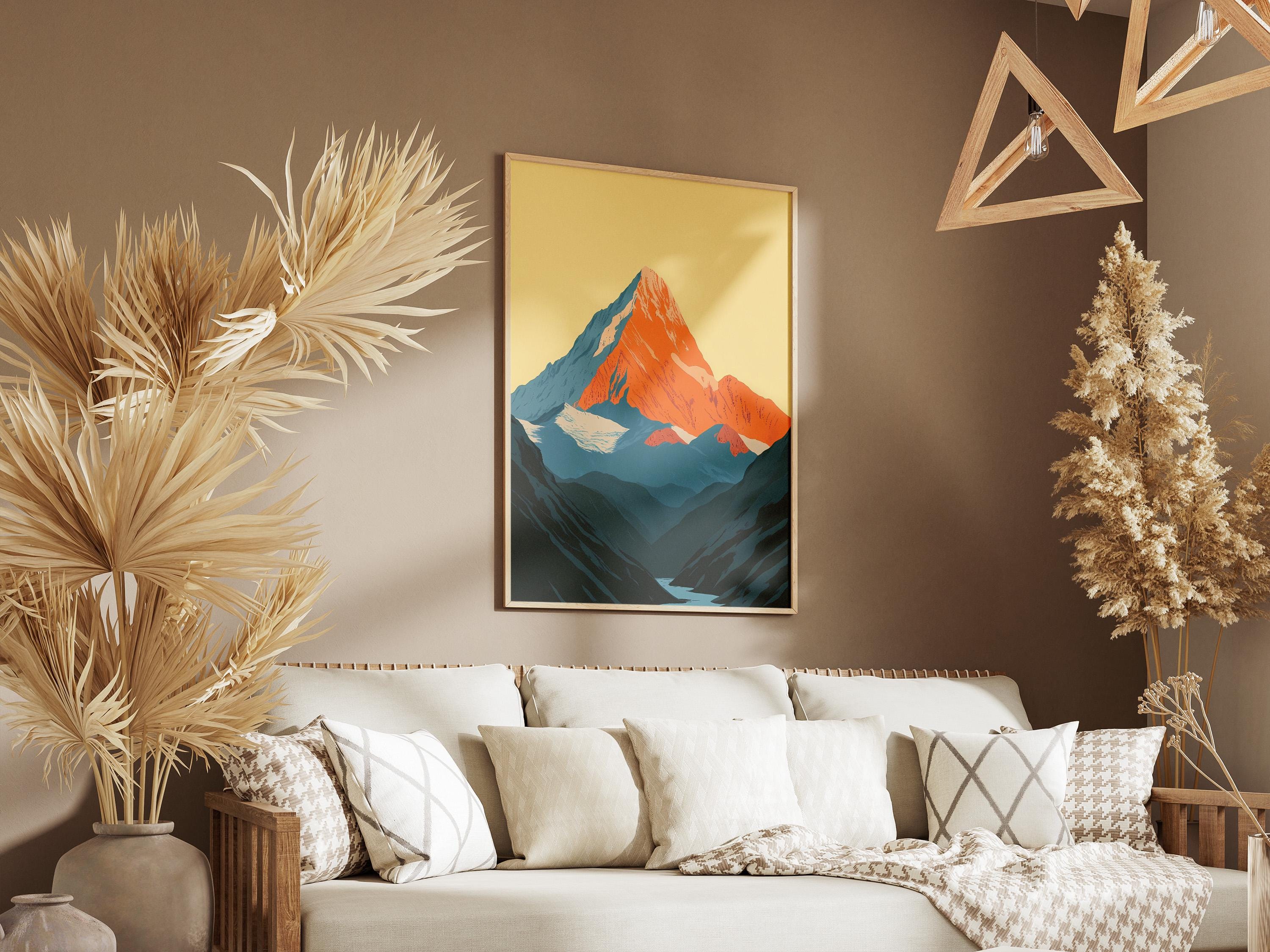 Peruvian Andes Mountain Range Poster Huascarn National Park Print ...