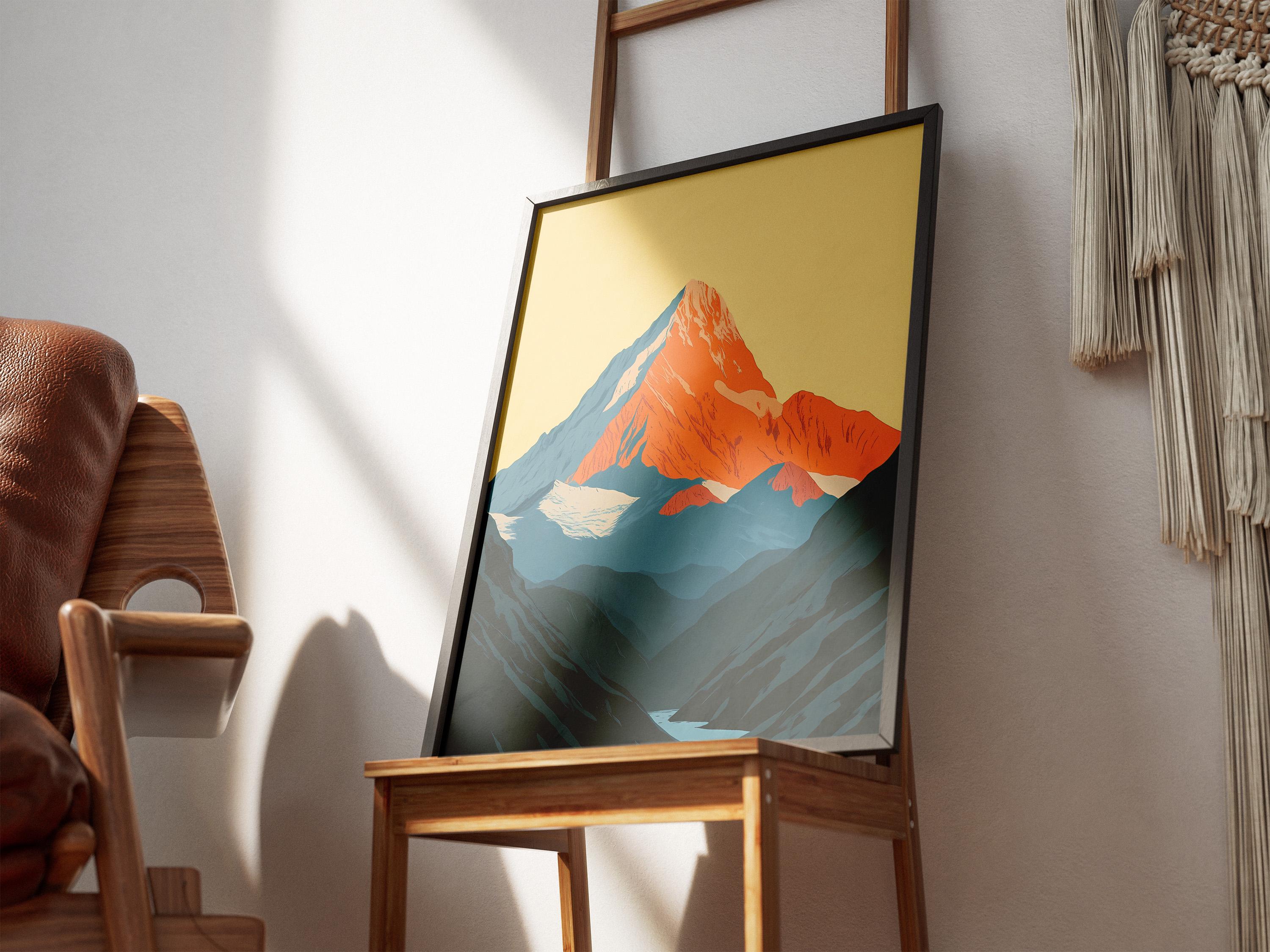 Peruvian Andes Mountain Range Poster Huascarn National Park Print ...