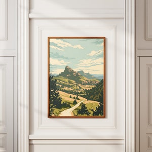 South Dakota Black Hills Poster Print Vintage Travel Poster Landscape ...