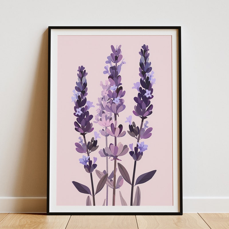 Lavender Print - Etsy