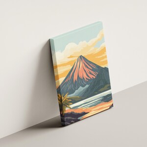 Mayon Volcano Philippines Poster Stunning Landscape Print Travel Poster ...