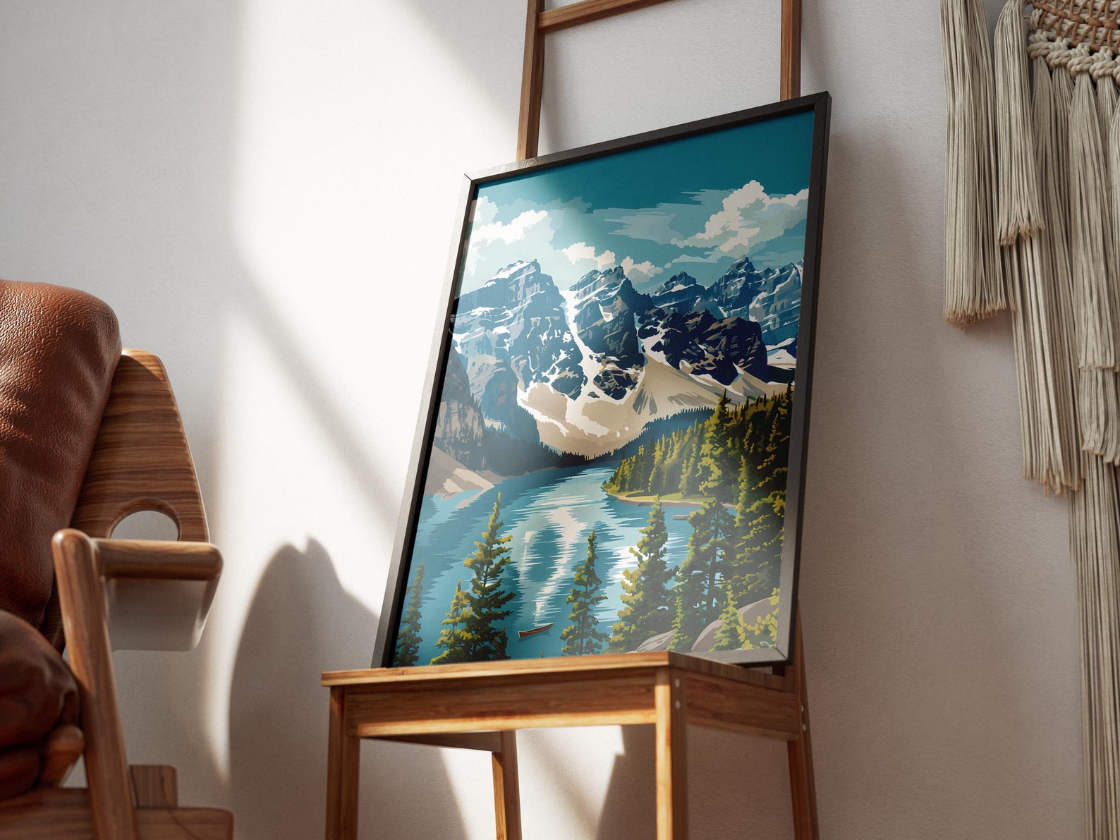 Banff National Park Poster Canada Mountain Landscape Art Print ...