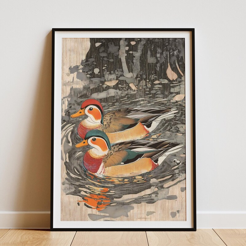 Mandarin Duck Art - Etsy