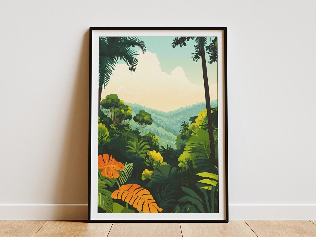 Sri Lanka Sinharaja Forest Reserve Poster Tropical Rainforest ...