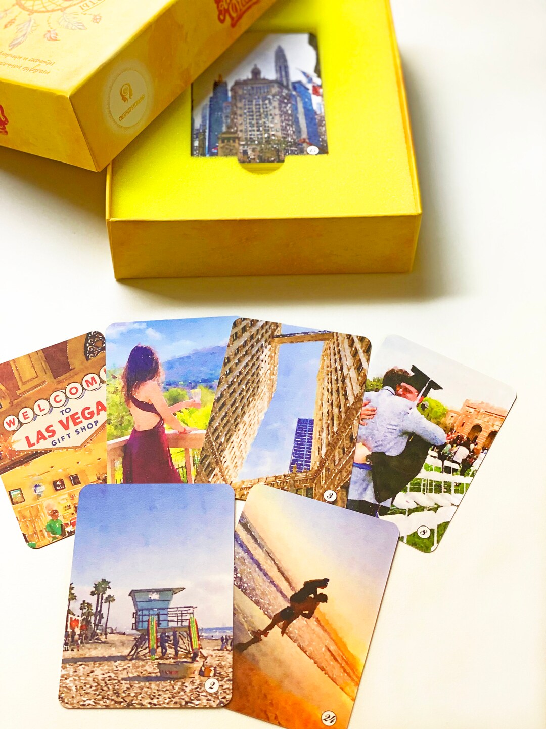 American Dream Metaphorical Cards: Watercolor USA Imagery - Etsy