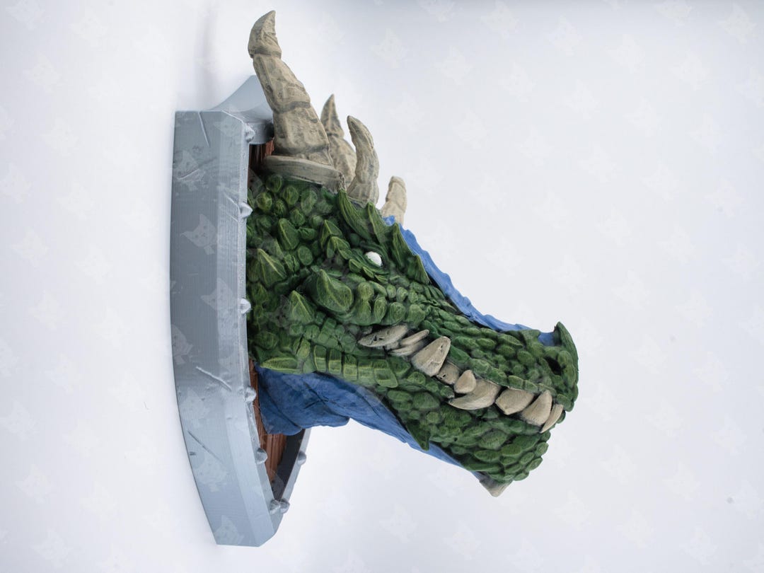 Wall Mounted Dragon Head Trophy - Etsy