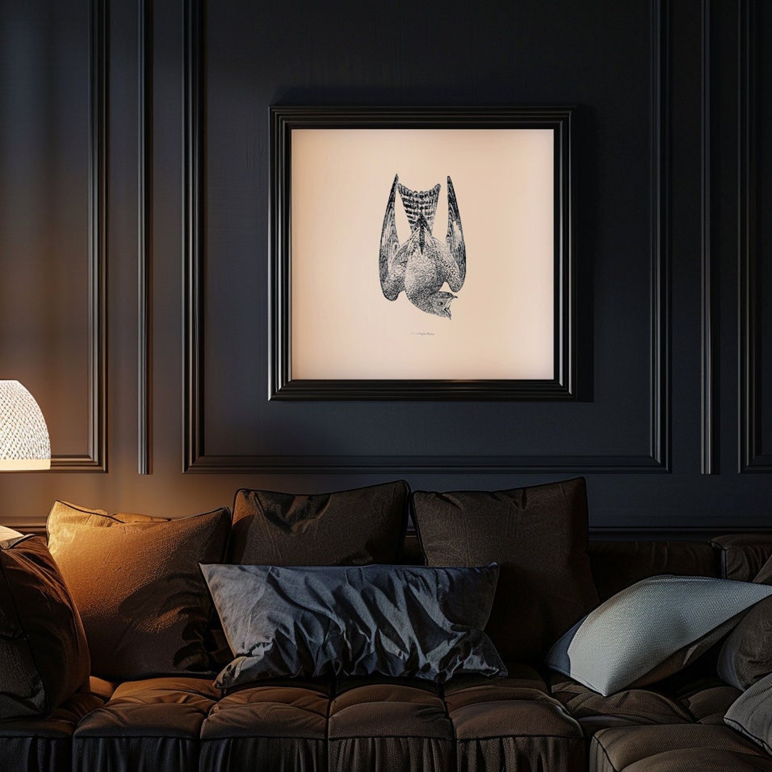 Vintage Nighthawk 1800s Science Illustration Printable Instant Download ...