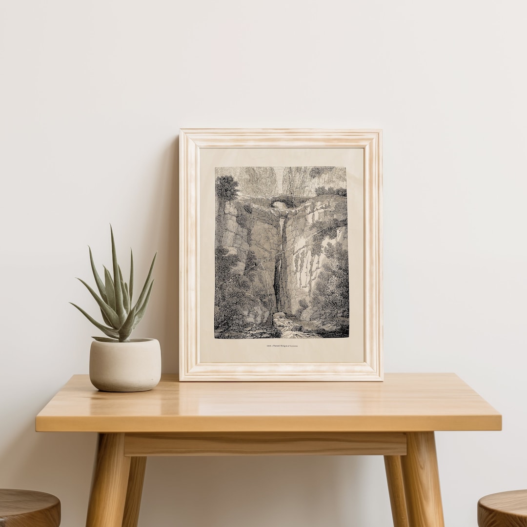 Vintage Scenery Natural Bridges of Icononzo Columbia 1800s Science ...