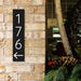 House Numbers Arrow Address Sign | House Number With Arrow ...