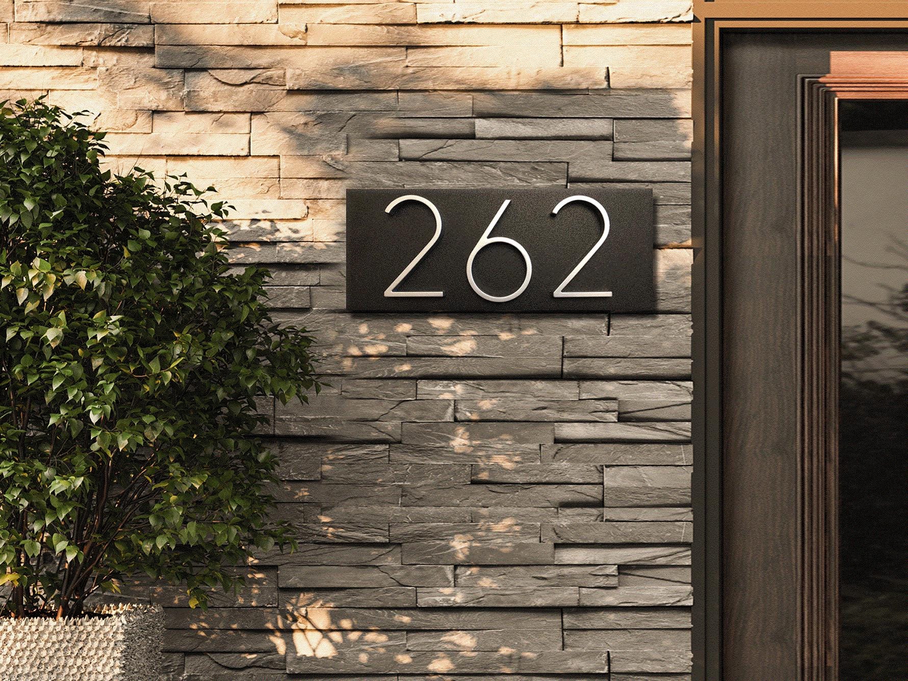 METAL Number Address Sign | House Number for Outdoor 5" Tall METAL ...