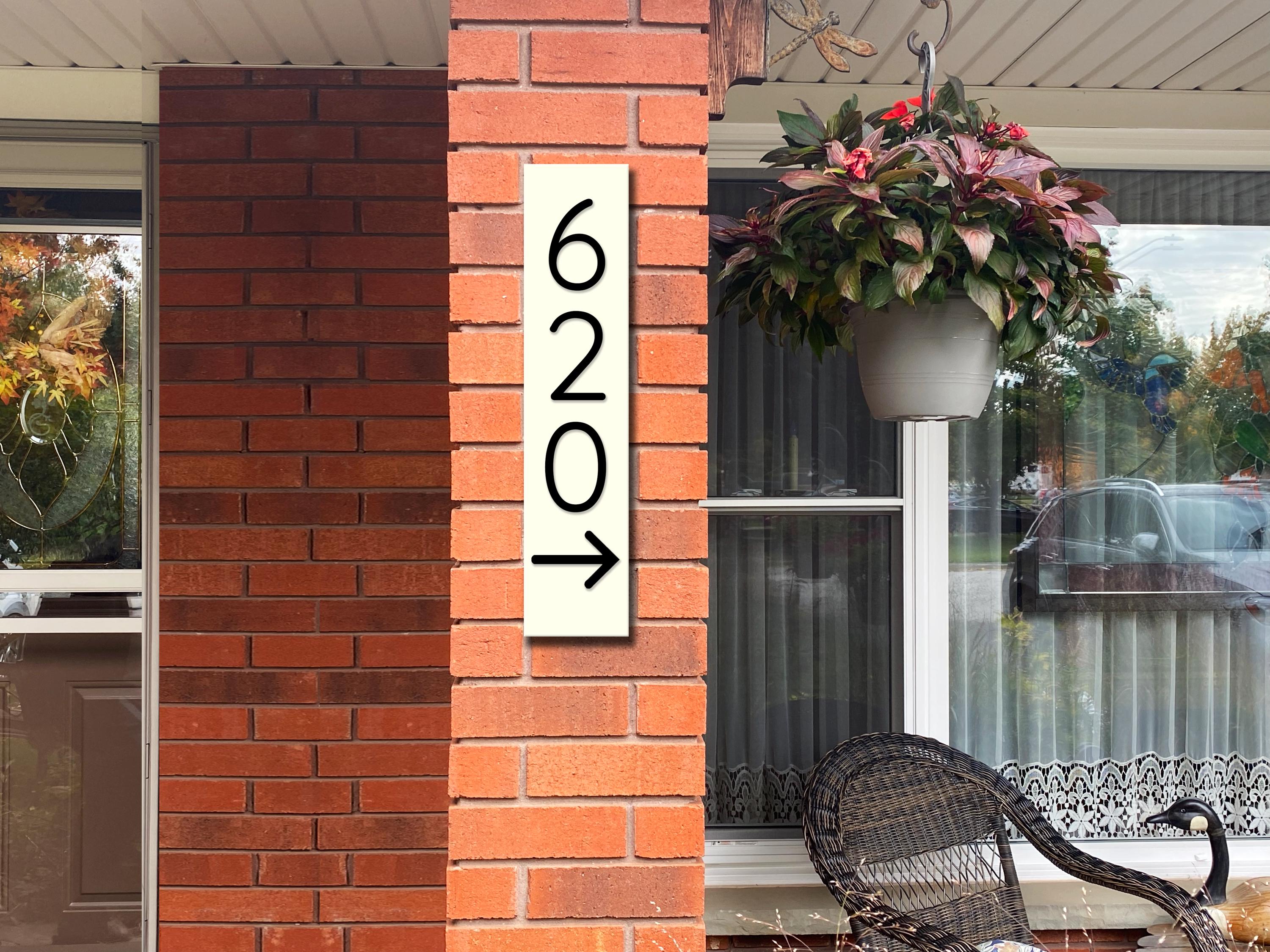 House Numbers Arrow Address Sign | House Number With Arrow ...