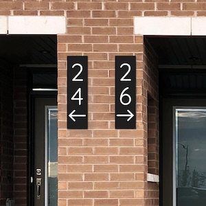 House Numbers Arrow Address Sign | House Number With Arrow ...