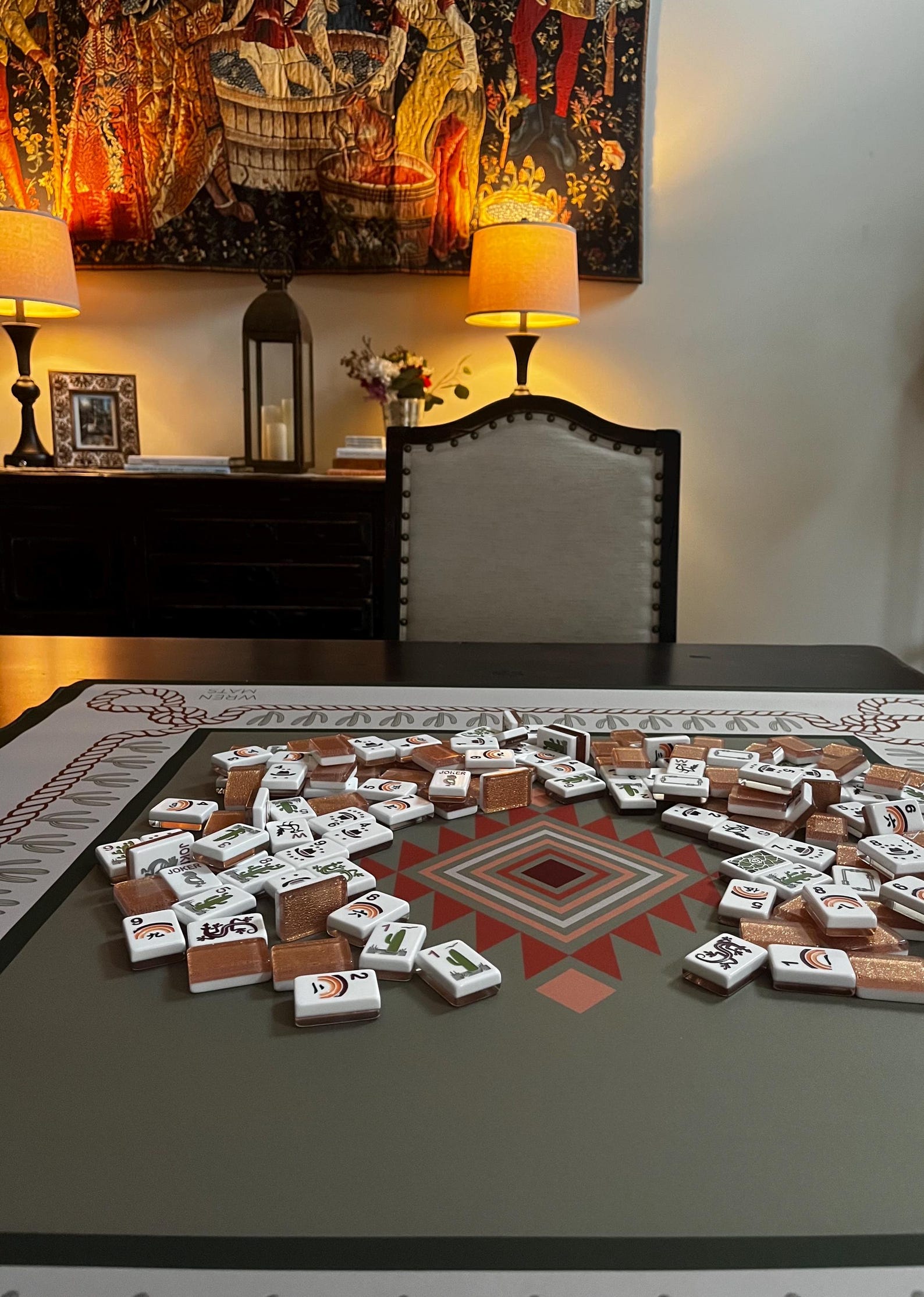 Western Themed Mahjong Set - Luxe Mahjong - Etsy