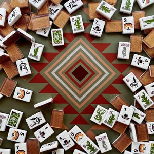 Western Themed Mahjong Set - Luxe Mahjong - Etsy