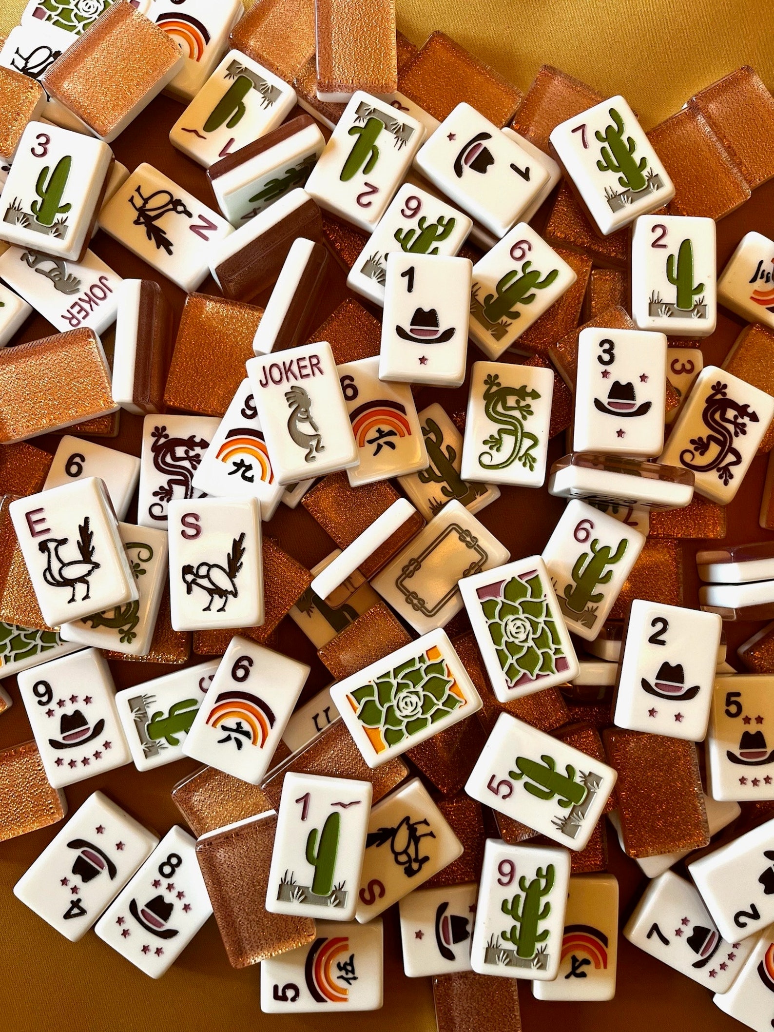 Western Themed Mahjong Set - Luxe Mahjong - Etsy