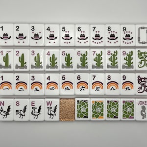 Western Themed Mahjong Set - Luxe Mahjong - Etsy
