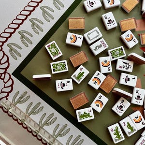 Western Themed Mahjong Set - Luxe Mahjong - Etsy
