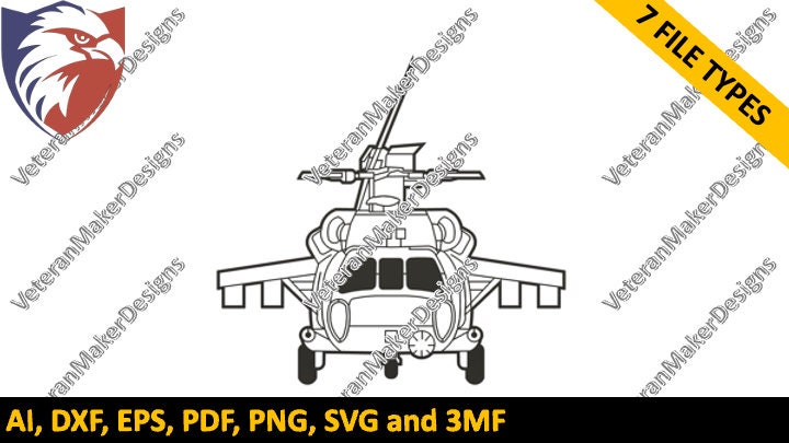 MH-60 - Blueprint Silhouettes - Etsy