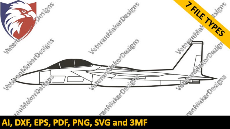 F-15E Strike Eagle - Blueprint Silhouettes - Etsy