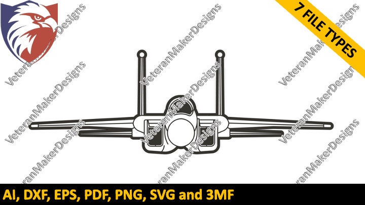 F-15E Strike Eagle - Blueprint Silhouettes - Etsy
