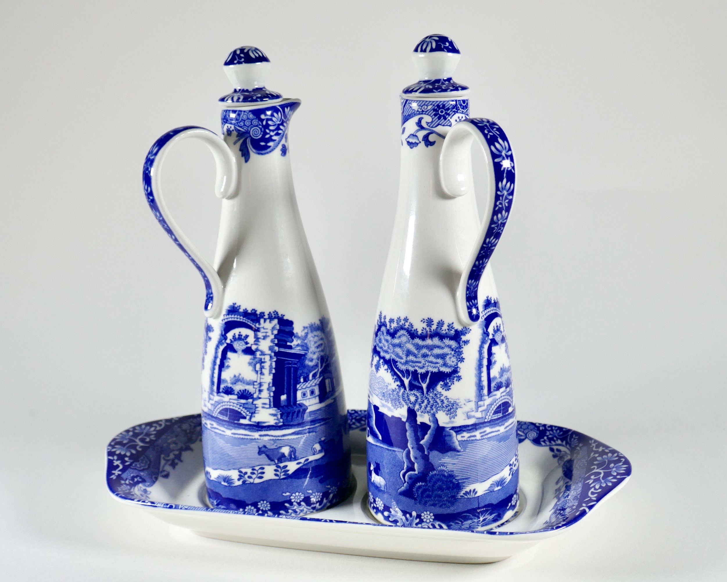 Spode Italian Design Olive Oil and Vinegar Set - Etsy