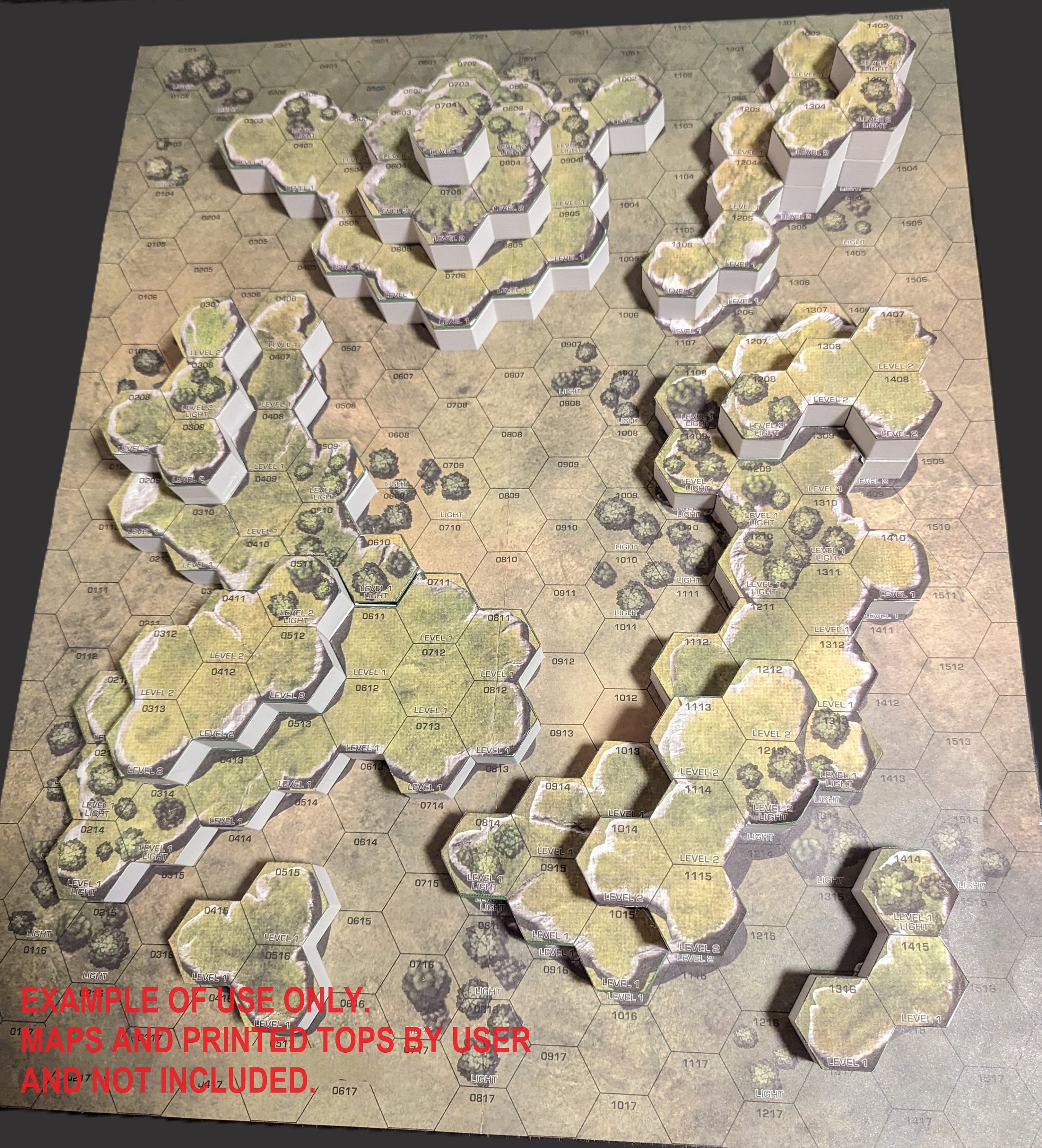 Battletech Desert 3/grassland 3 Modular Terrain Kit Level 1B - Etsy