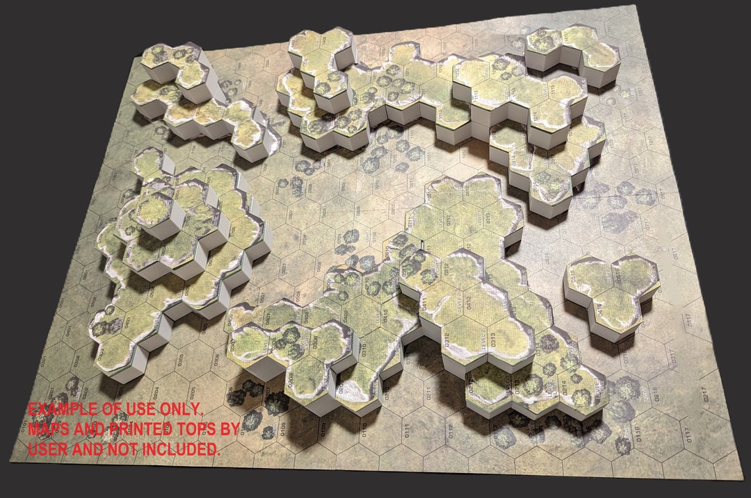 Battletech Desert 3/grassland 3 Modular Terrain Kit Level 1B - Etsy