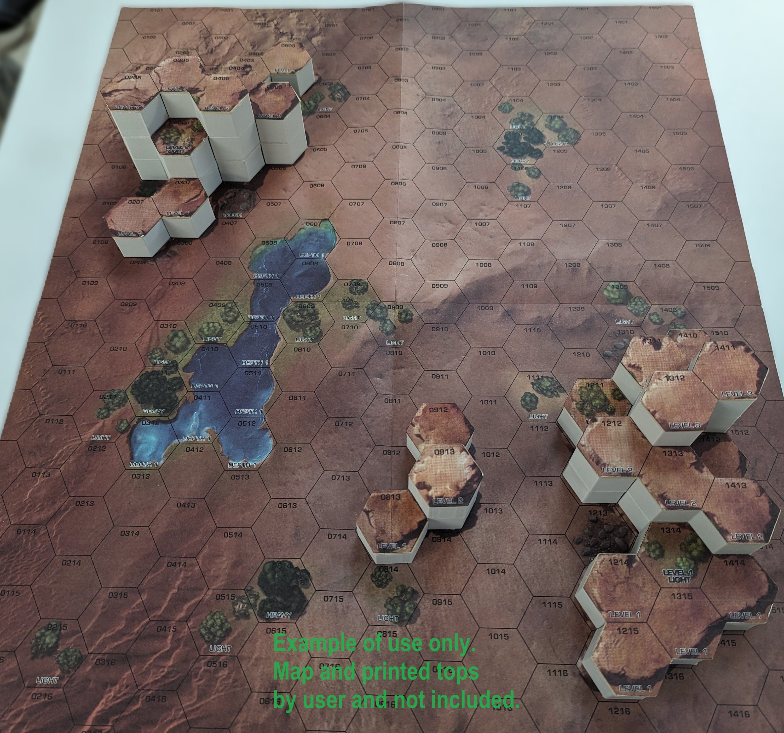 Battletech Desert 2/grassland 2 Modular Terrain Kit Level 1-A - Etsy