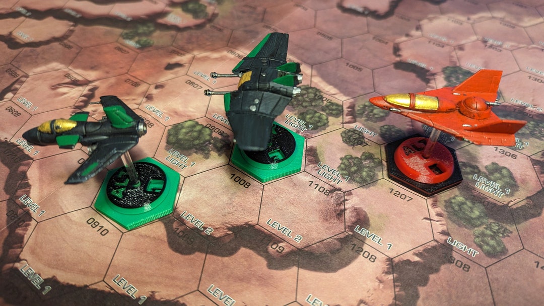 Battletech Aerospace & VTOL Elevation Dial Hex Base 4 Pack - Etsy