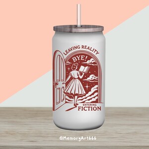 Leaving Reality Entering Fiction, Vintage Funny Bookish Book Lover ...