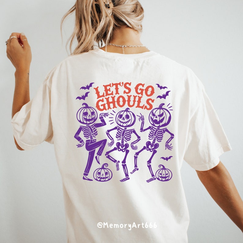 Lets Go Ghouls Svg Png, Spooky Funny Trendy Retro Fall Halloween ...