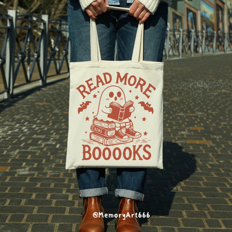 Read More Books, Halloween Bookish Ghost Reading Book SVG PNG Design - Etsy
