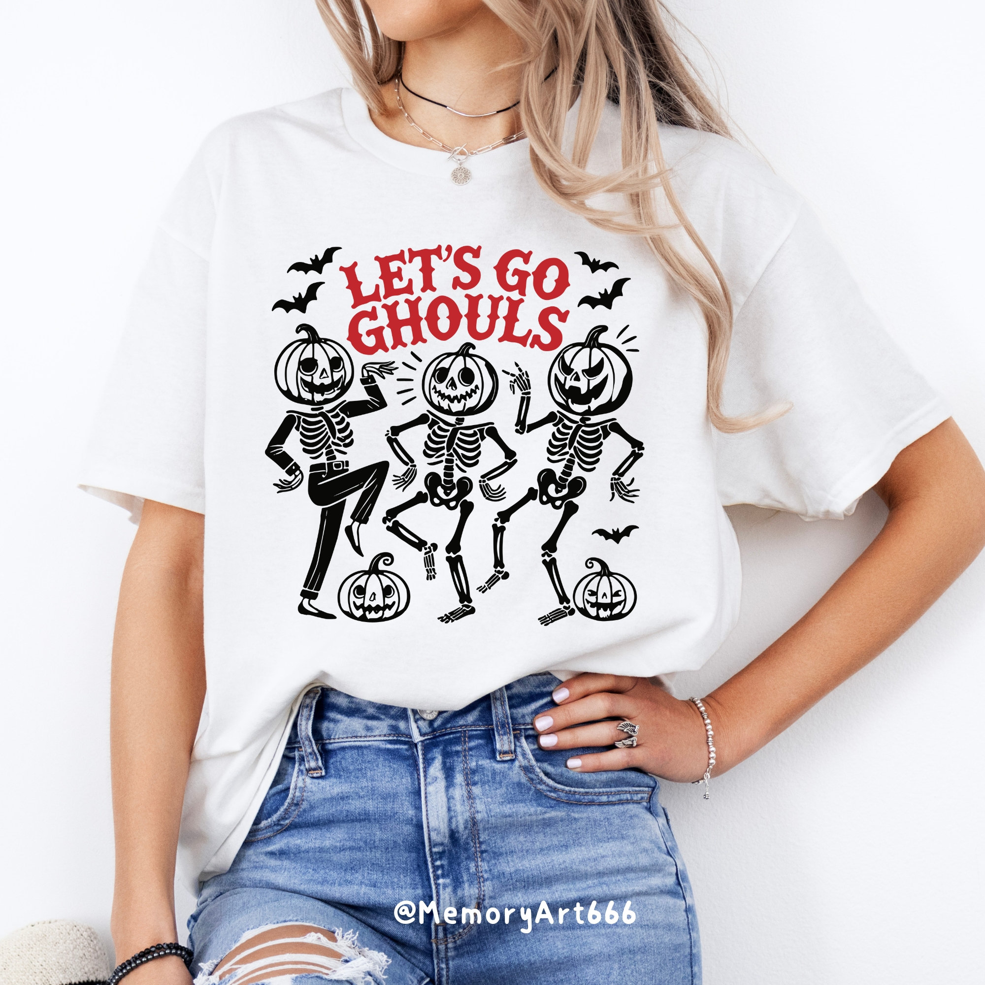 Lets Go Ghouls Svg Png, Spooky Funny Trendy Retro Fall Halloween ...