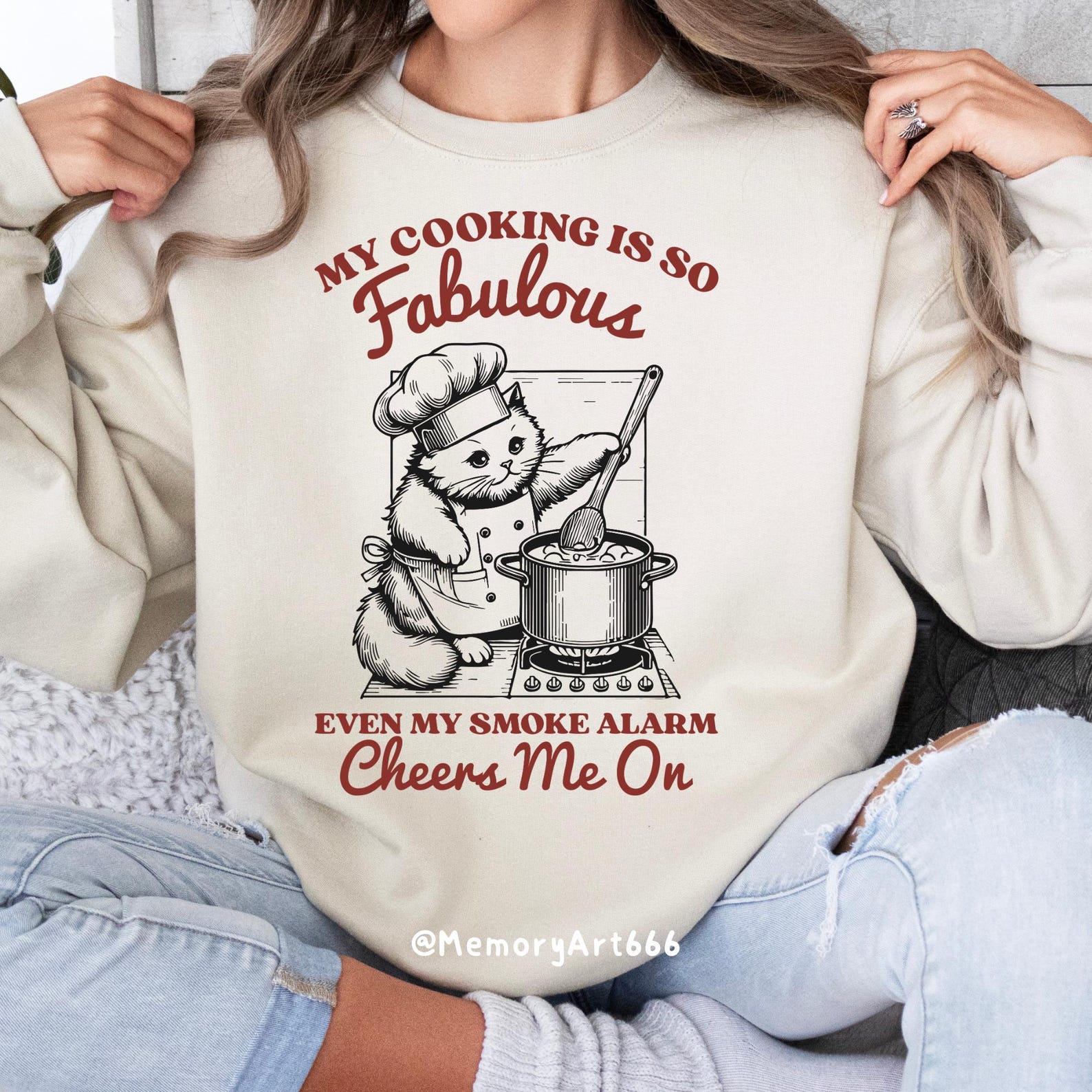 Funny Cooking Cat SVG PNG: Sarcastic Kitchen Humor Design (digital ...