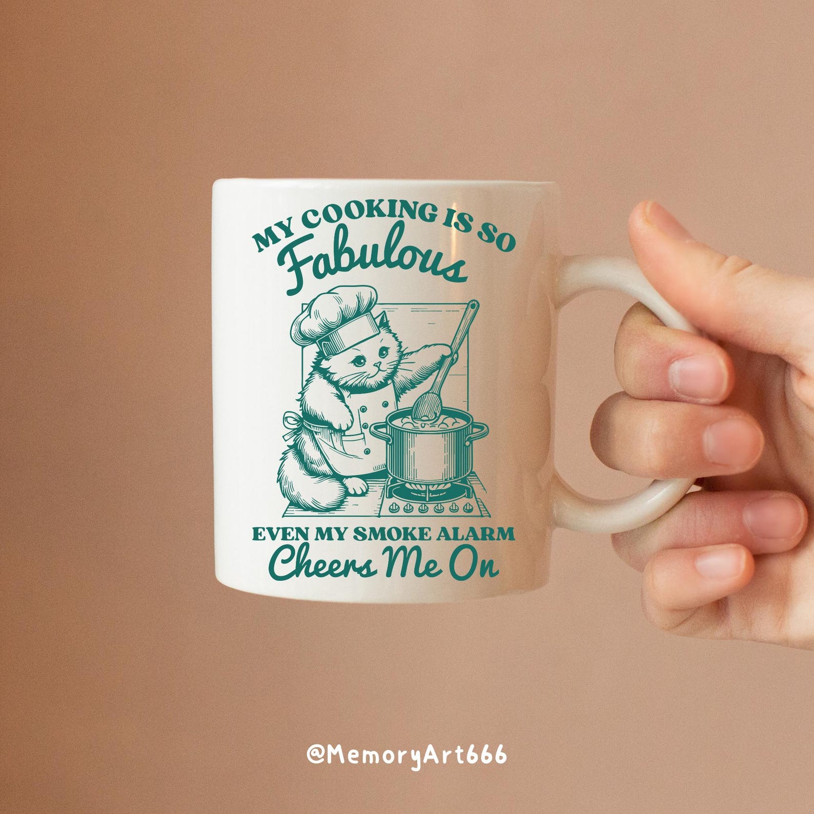 Funny Cooking Cat SVG PNG: Sarcastic Kitchen Humor Design (digital ...