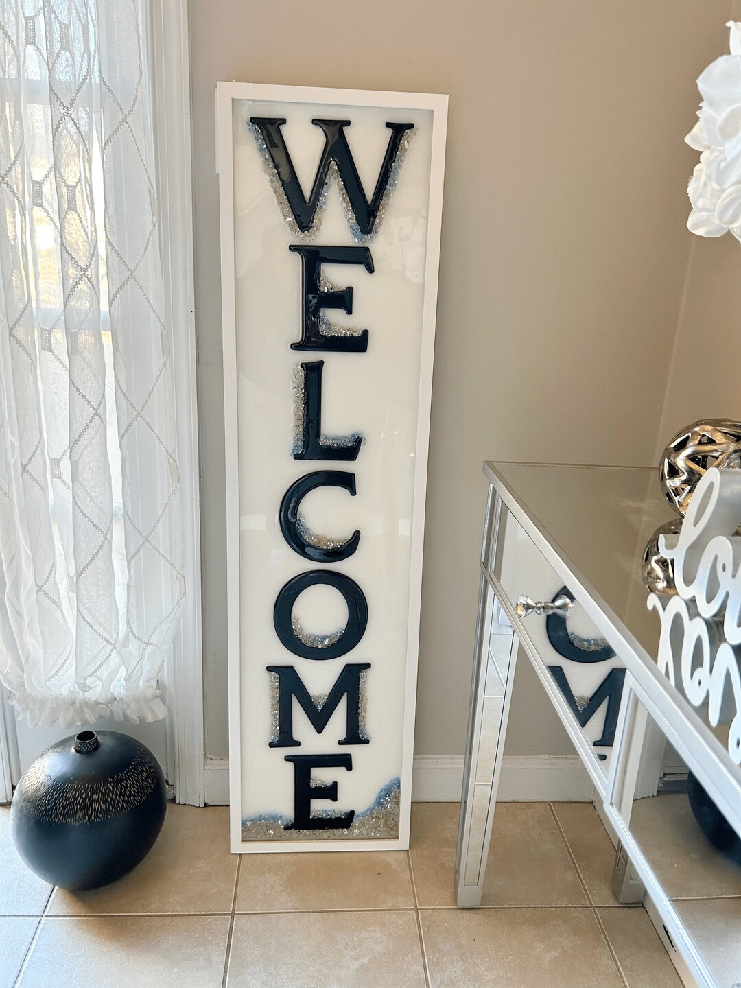 LED Welcome Home Decor Sign Home Motion Detection Night Light Home ...