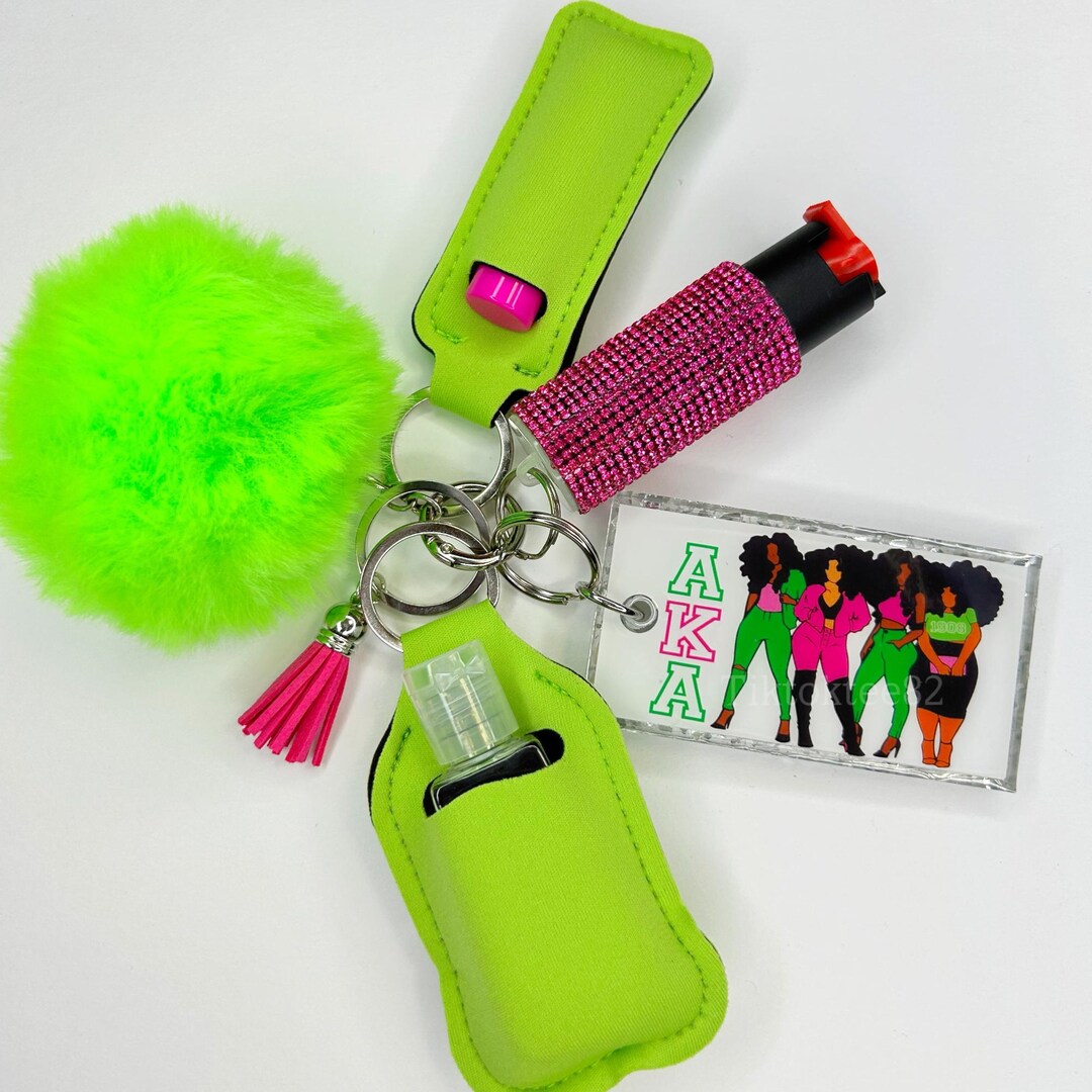 AKA Sisters Keychain – Sorority Gift, Alpha Kappa Alpha Inspired ...