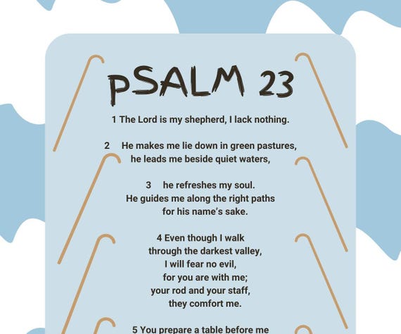 Psalm 23 Kjv Printable