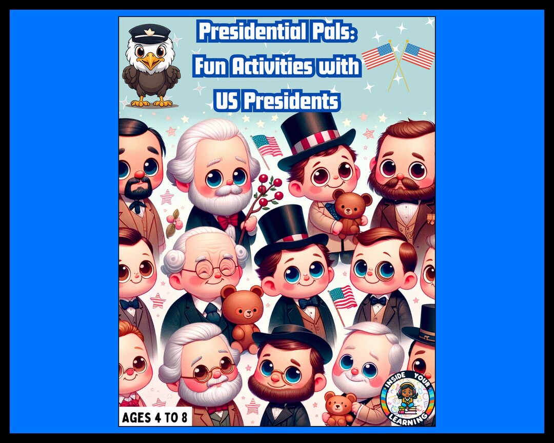 Presidential Pals: Fun Activities With US Presidents Activity Book - Etsy