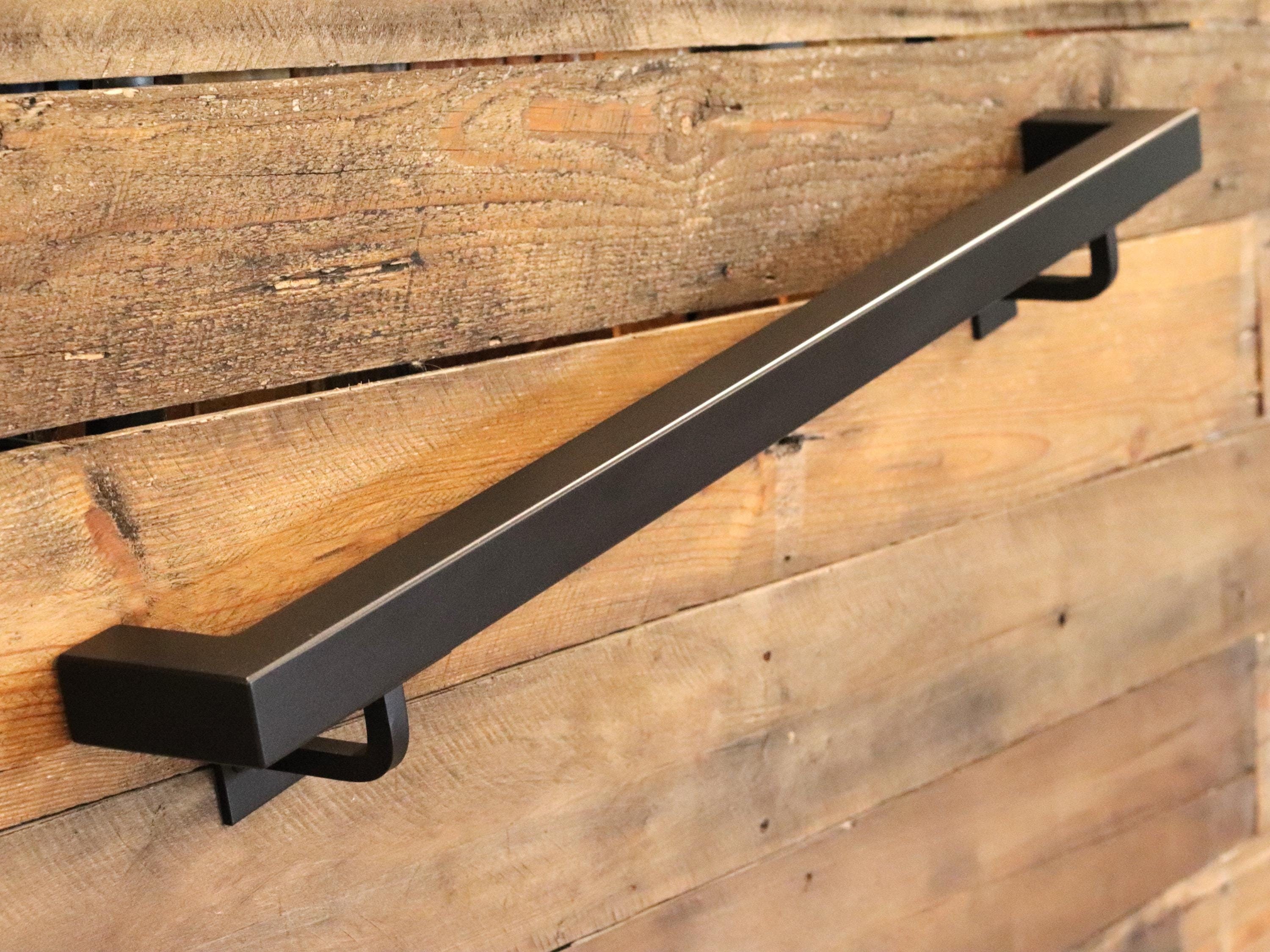 1.5x1.5 Powder Coated Modern Metal Handrail With Custom Farmhouse ...