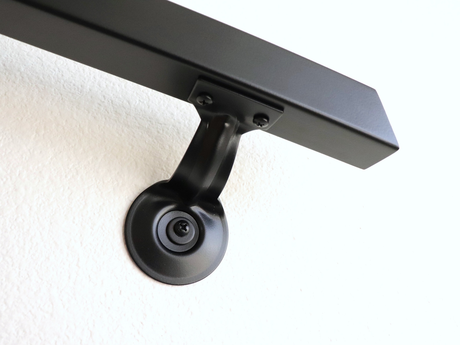 1.5x1.5 Powder Coated Modern Angled Metal Handrail, Handrail for Stairs ...