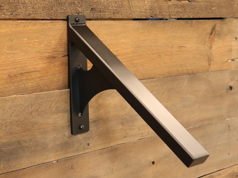 One Step Handrail 2"x1" Metal Grab Rail for One Stair, Modern Grab Rail ...