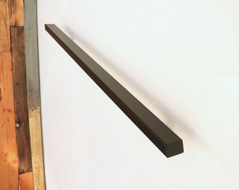 2x1 Powder Coated Modern Minimalist Metal Handrail, Handrail for Stairs ...