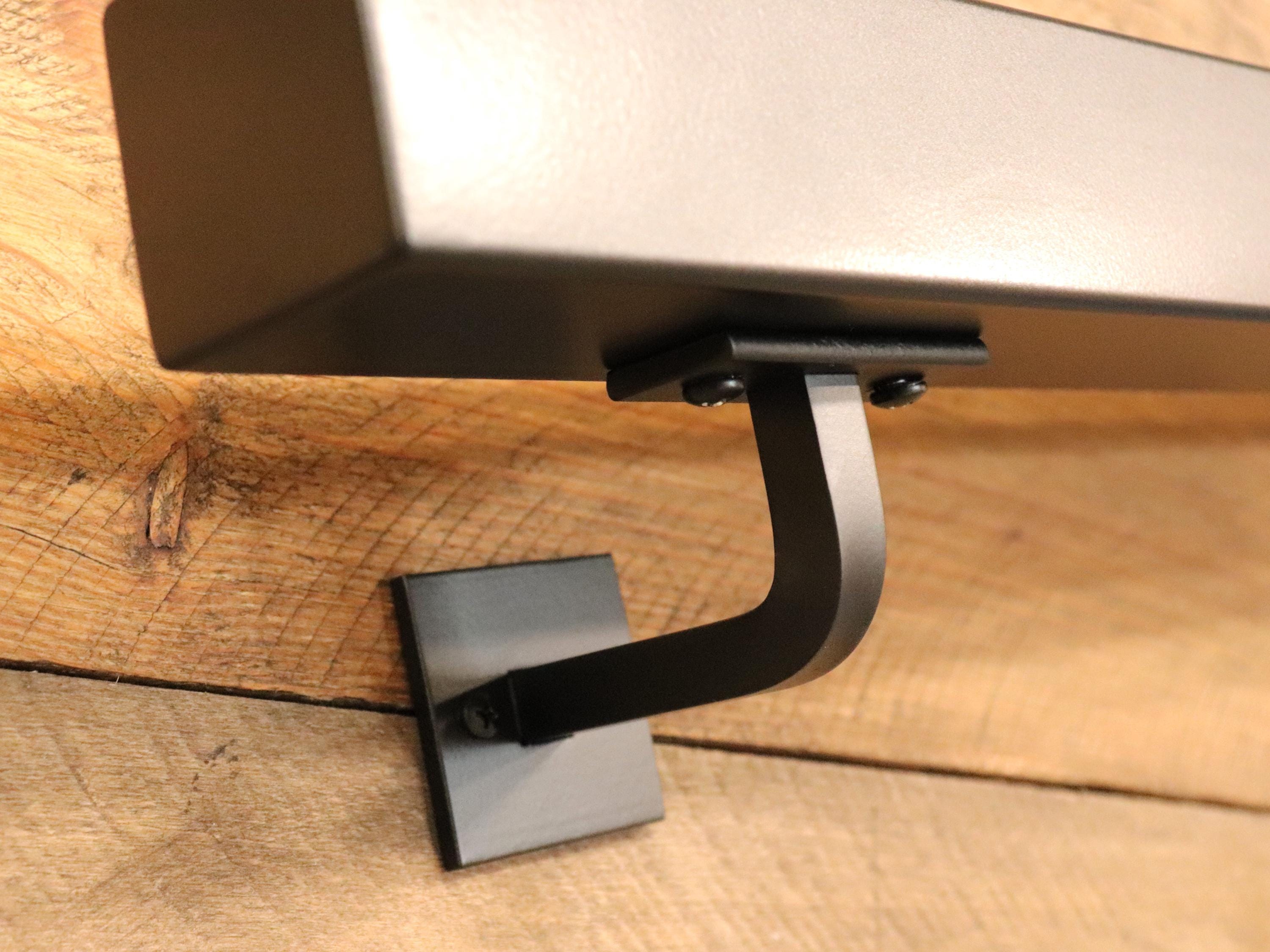 2x2 Modern Minimalist Metal Handrail With Custom Farmhouse Bracket ...